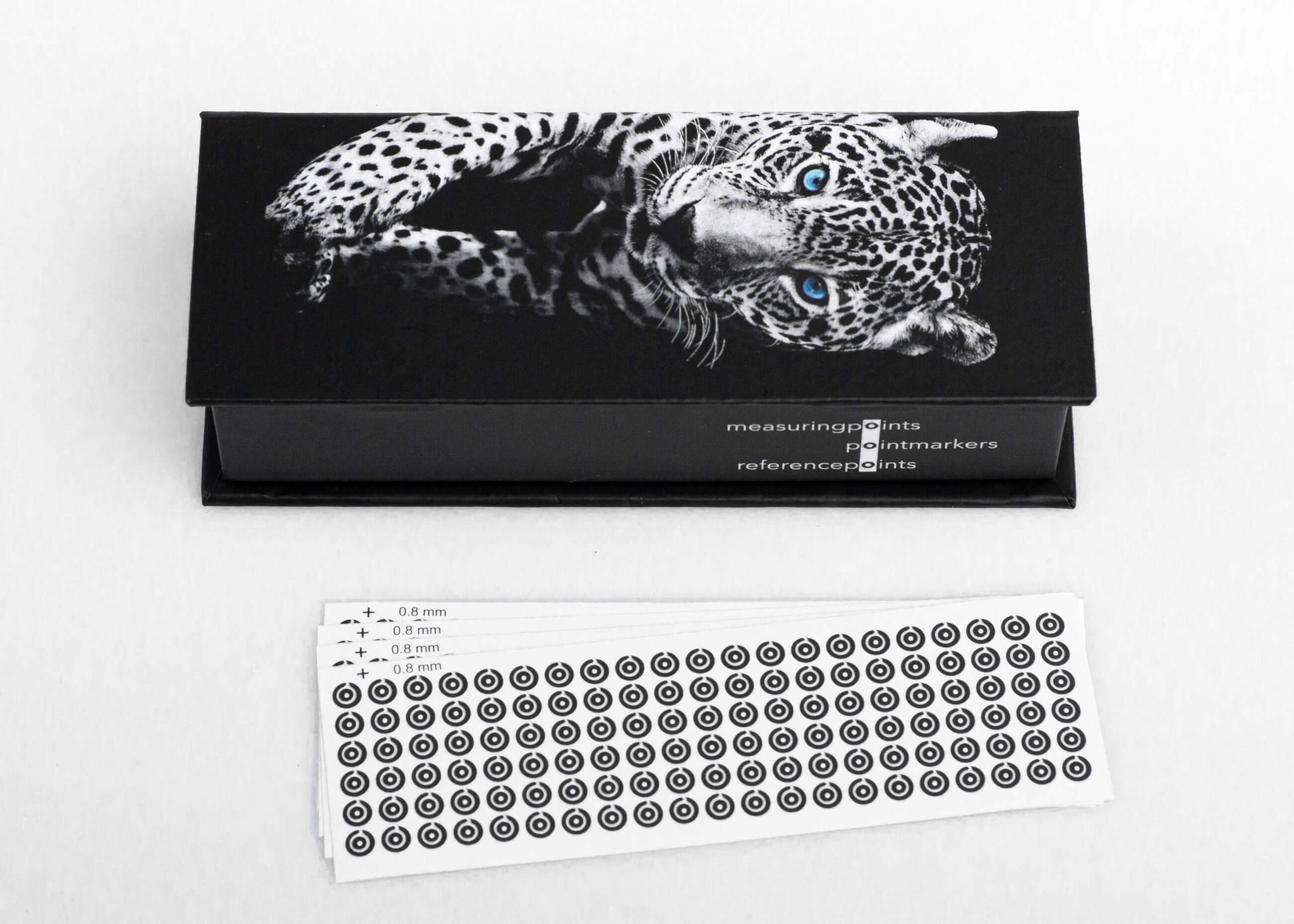 3D scanner reference markers - White target dots