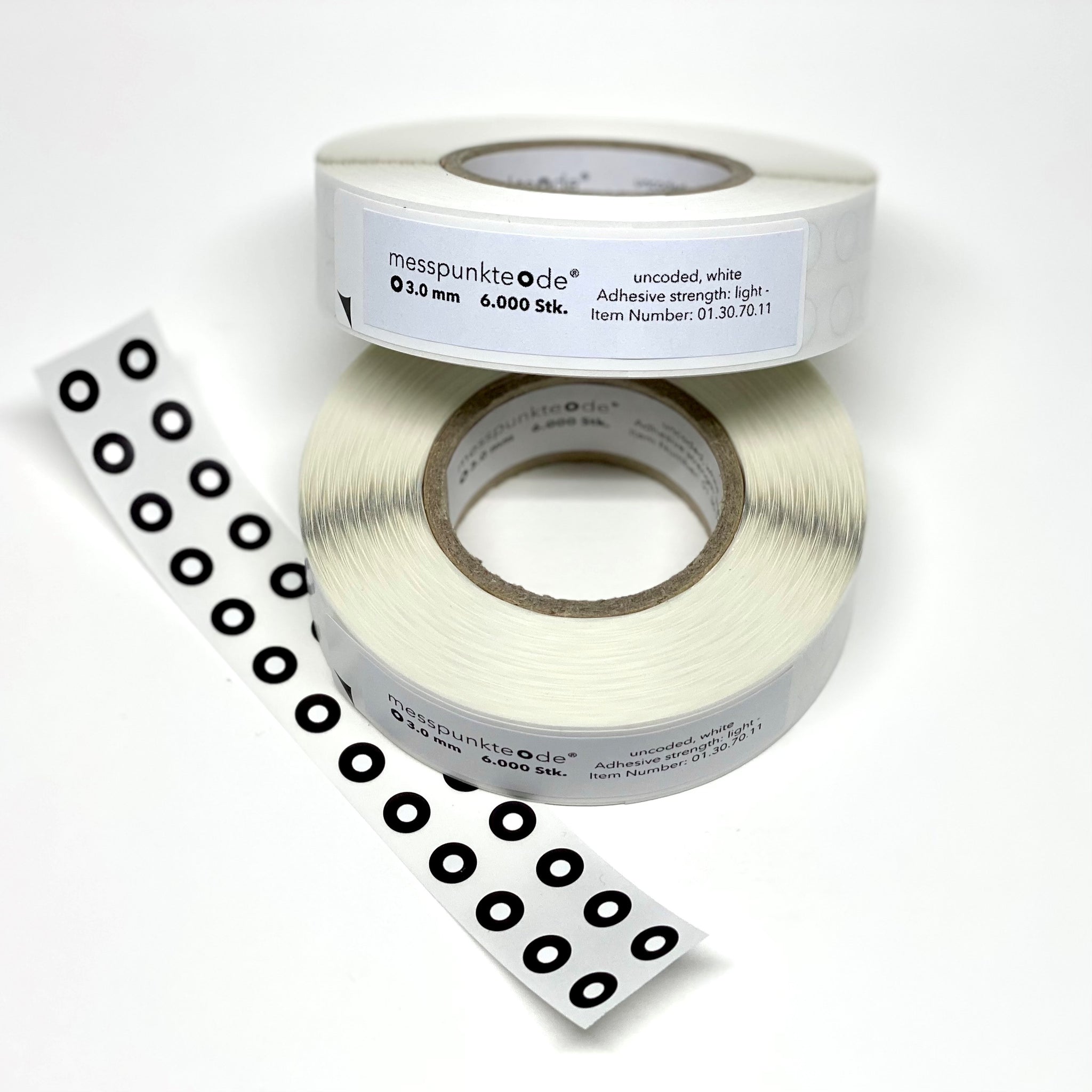 3D scanner reference markers - White target dots