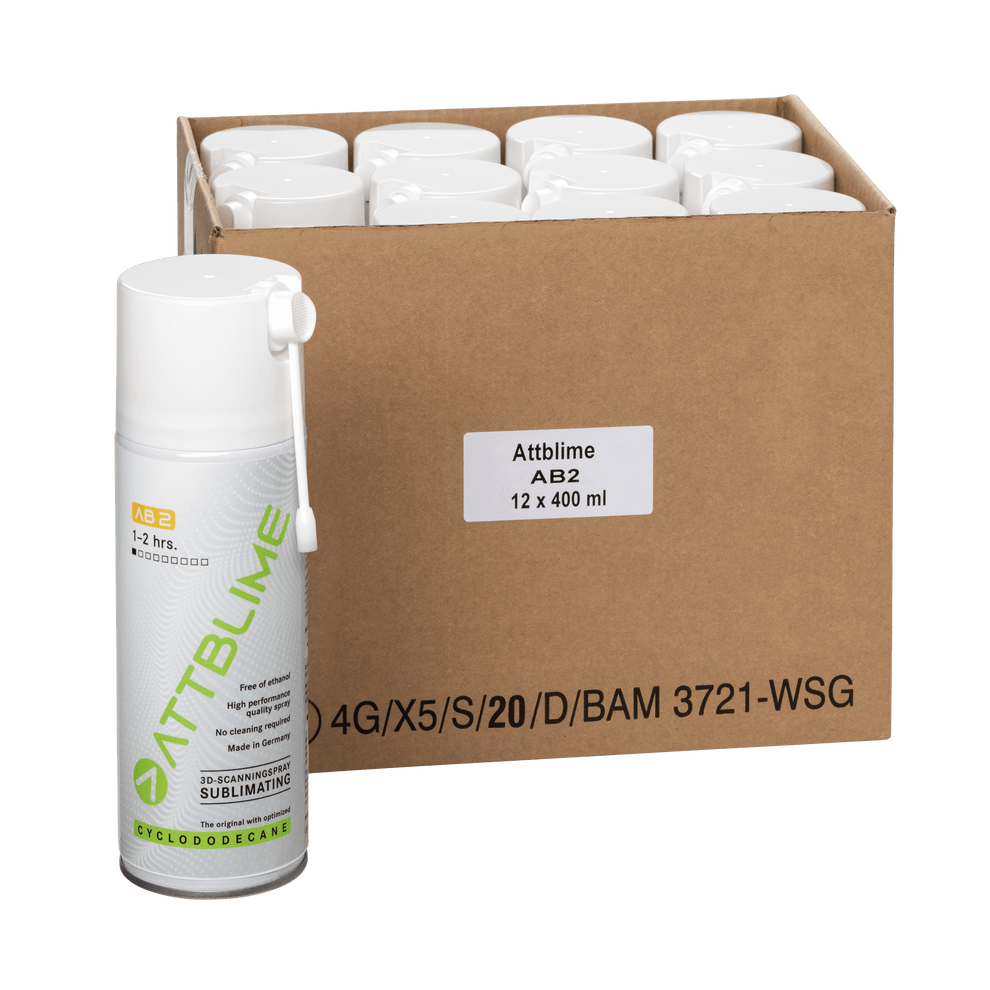 3D Scanning Spray 2-hour sublimation – 3D Scanner Supply